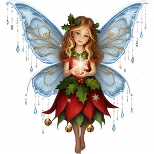 Christmas Fairy Clipart: Whimsical Holiday Designs (digital Download ...