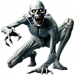 Ghoul Clipart | Terrifying Ghoul Clipart Bundle | 10 High-quality ...