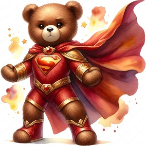 Brave Teddy Bear Clipart | 10 High-quality Designs | Courageous Bear ...