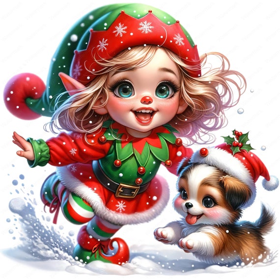 Clipart Gleoite Elves Nollag Christmas Gnome Elf |Cute Elf PNG| Elves
