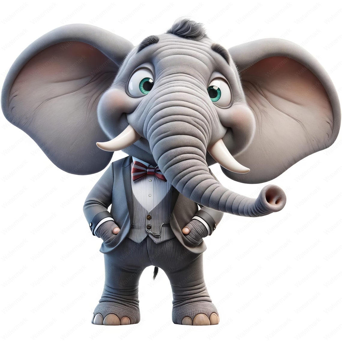Funny Elephant Clipart Bundle: Amusing Animal Art (digital Download) - Etsy