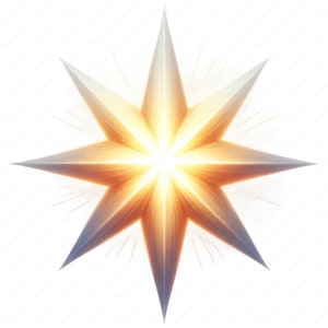 Radiant Star Clipart | Brilliant Radiant Star Clipart Bundle | 10 High ...