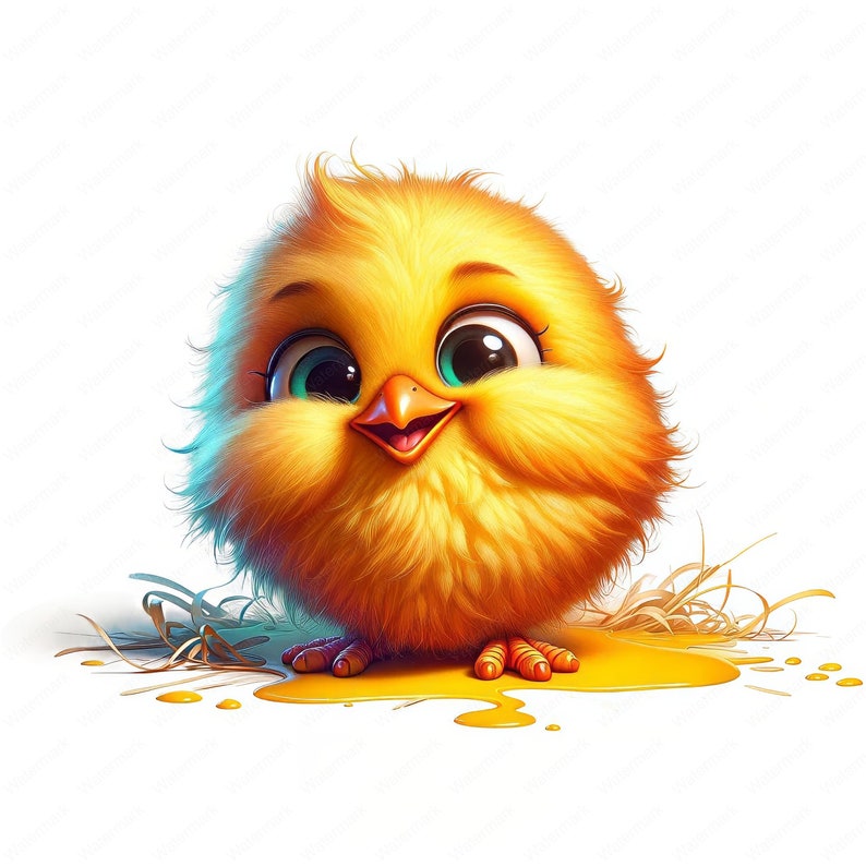 Funny Easter Chick Clipart Bundle | High-quality Designs (digital ...