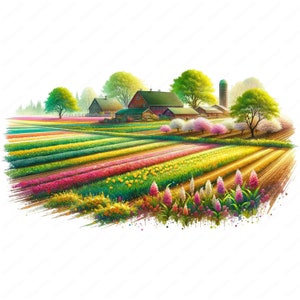 Spring Farm Clipart | Lively Spring Farm Clipart Bundle | 10 High ...