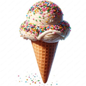 Sprinkles Ice Cream Clipart Bundle: Sweet Treat Designs (digital ...