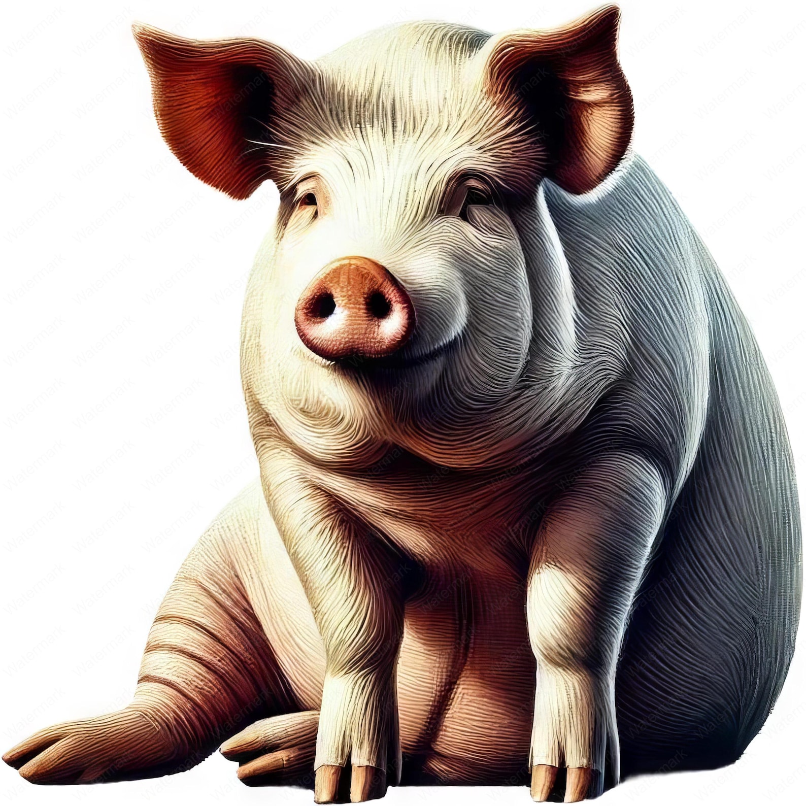Rustic Pig Clipart Bundle: Farm Animal Designs (digital Download) - Etsy