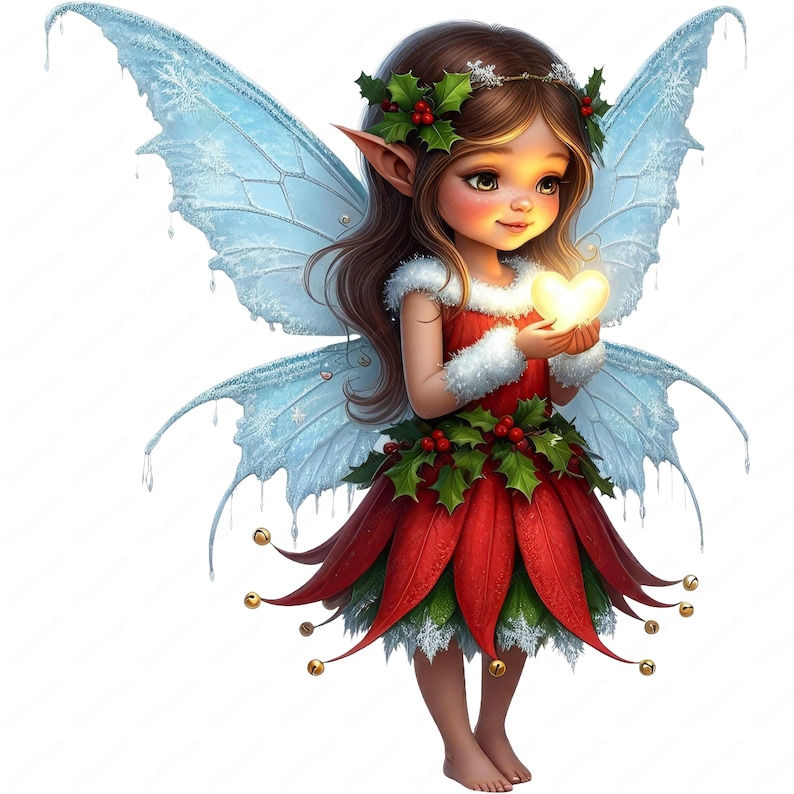 Christmas Fairy Clipart Bundle: Holiday Designs (digital Download) - Etsy