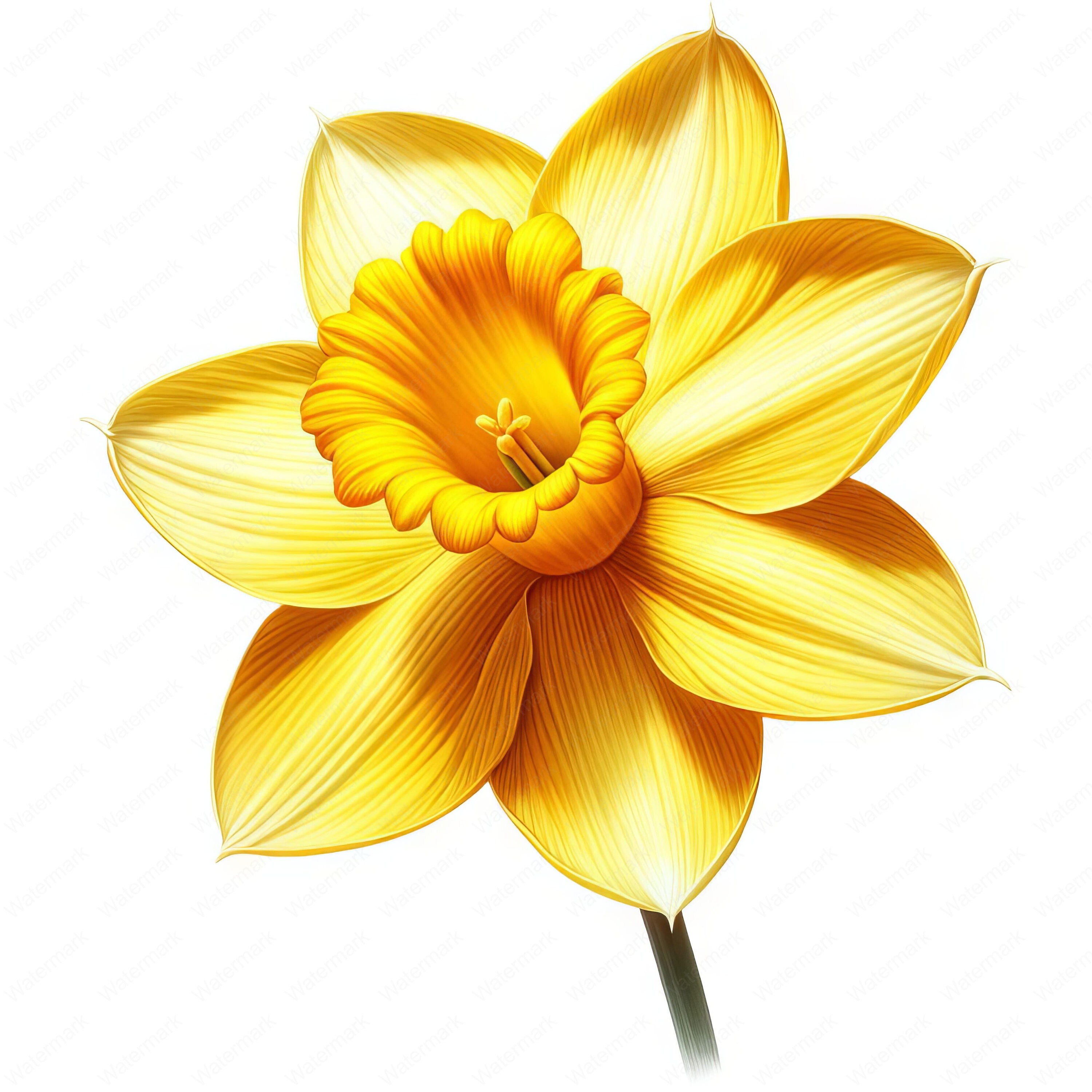 Daffodil Clipart Bundle: 10 Vibrant Spring Flower Designs (digital ...