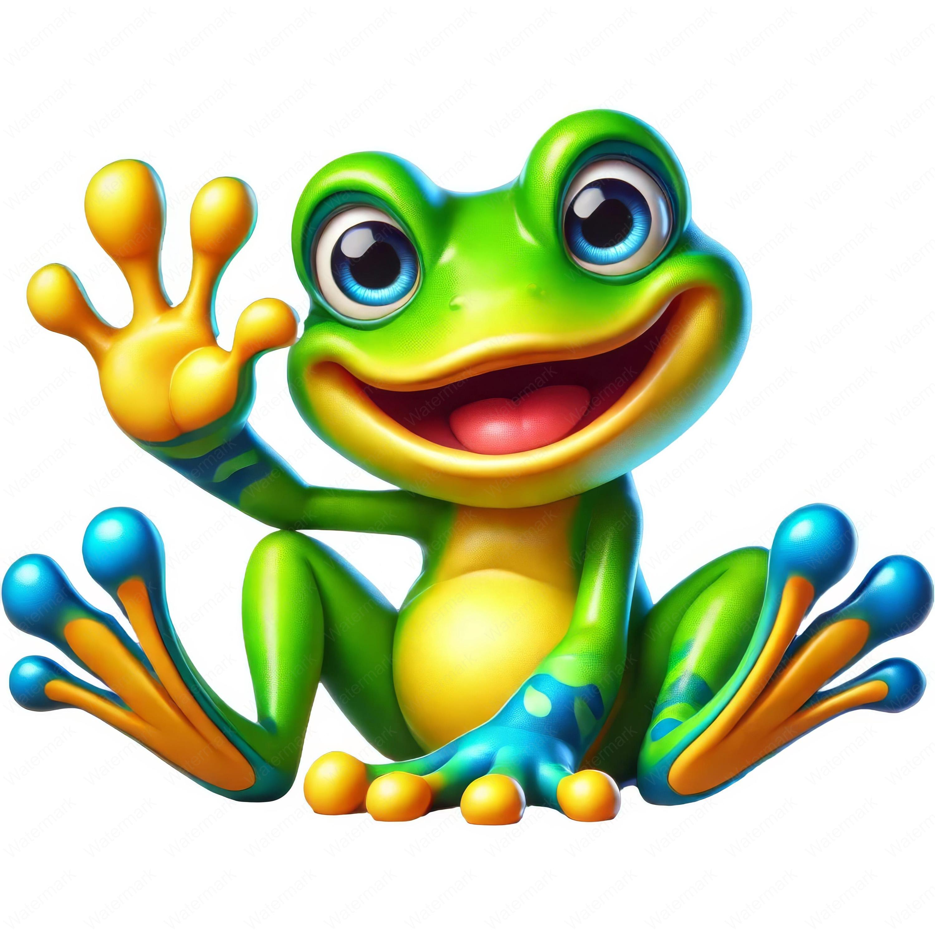 Adorable Frog Clipart Bundle | High-quality Animal Art (digital ...