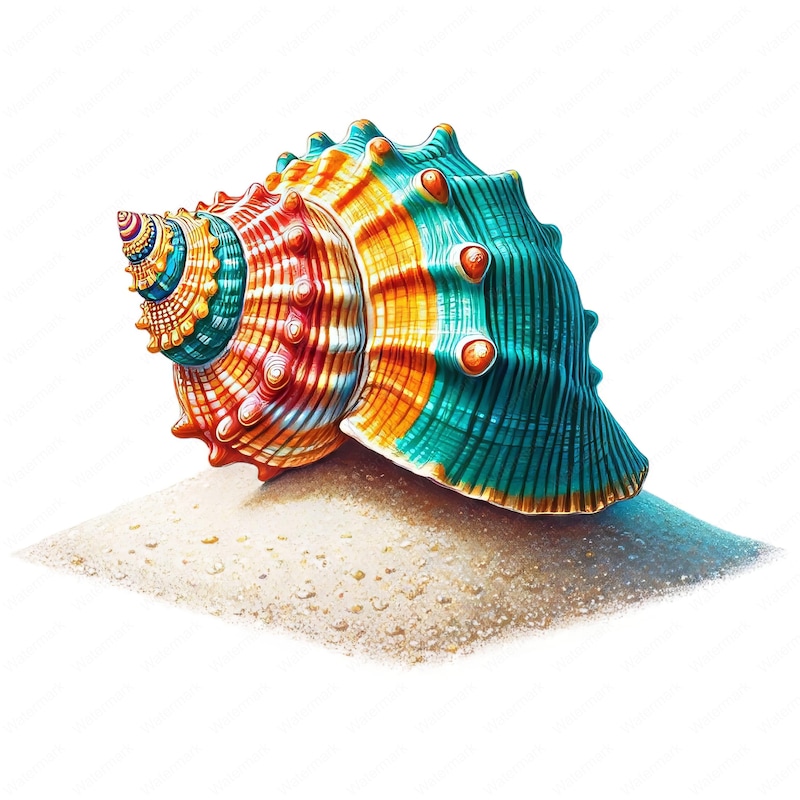 Seashell Artwork - Etsy