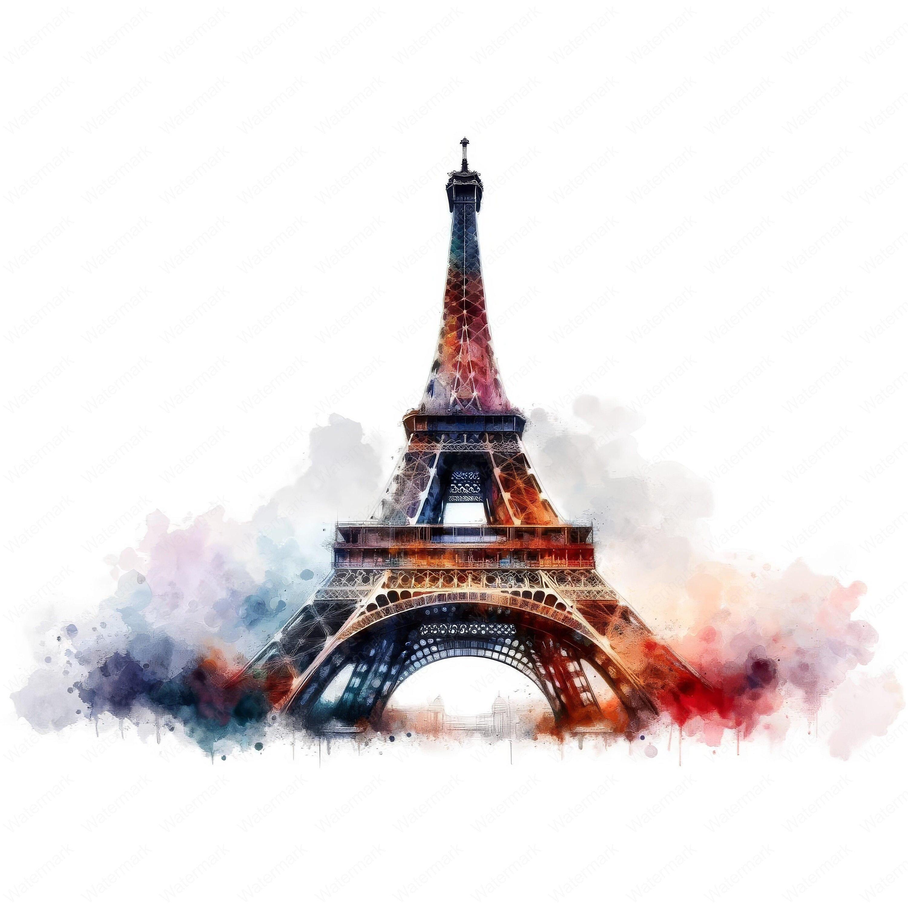 Eiffel Tower Clipart Bundle: Paris Art Printables (digital Download) - Etsy