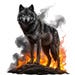 Fiery Wolf Clipart: Realistic Fantasy PNG Bundle (digital Download) - Etsy
