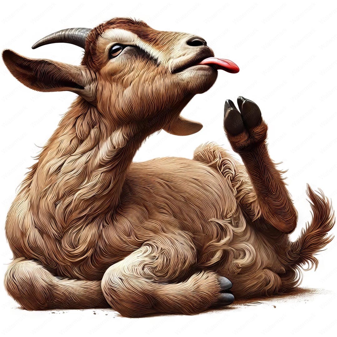 Farm Goat Clipart | Farm Animal Clipart Bundle | 10 High-quality ...