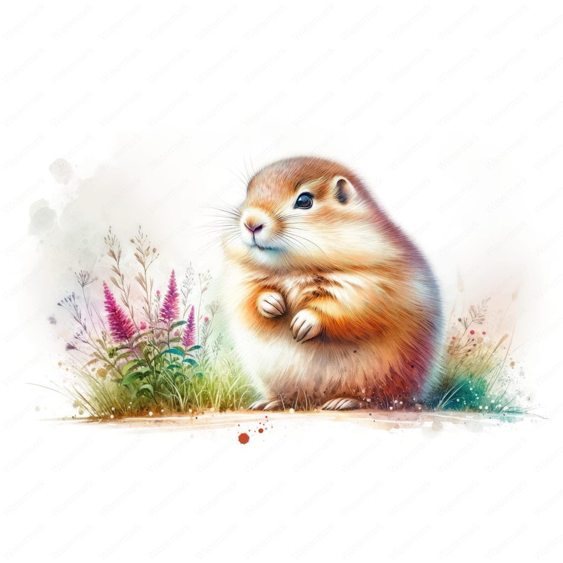 Cute Gopher Clipart Bundle | Wildlife Art Printables (commercial Use ...