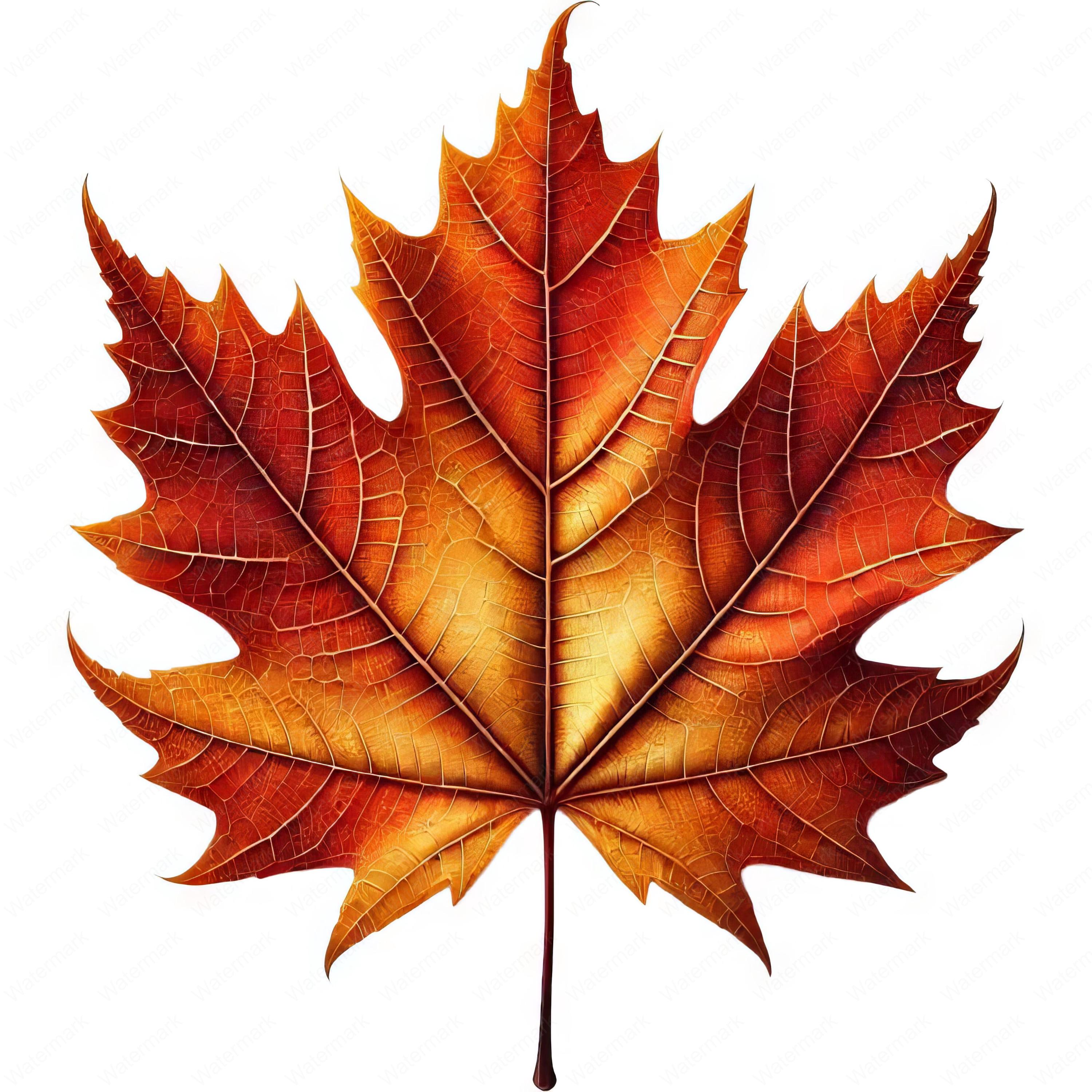 Vibrant Autumn Maple Leaf Clipart Bundle (digital Download) - Etsy