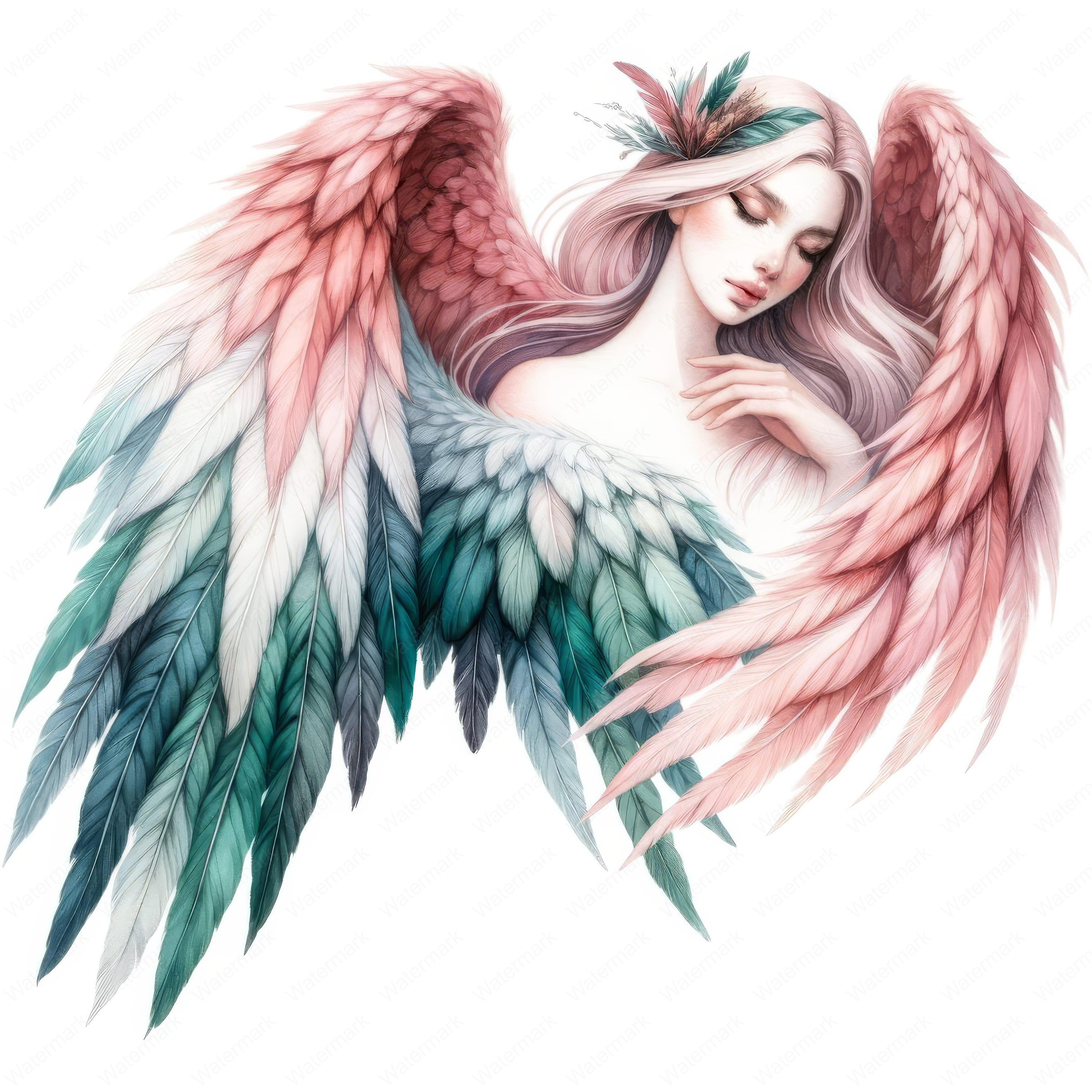 Angel Clipart | Heavenly Angel Clipart Bundle | 10 High-quality Designs ...