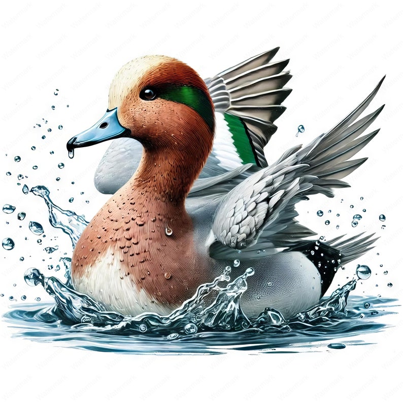 Wigeon Clipart Bundle: 10 Waterfowl Art Designs (digital Download) - Etsy