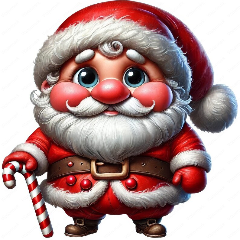 Santa Claus Clipart Bundle | 10 Holiday Art Designs (digital Download ...