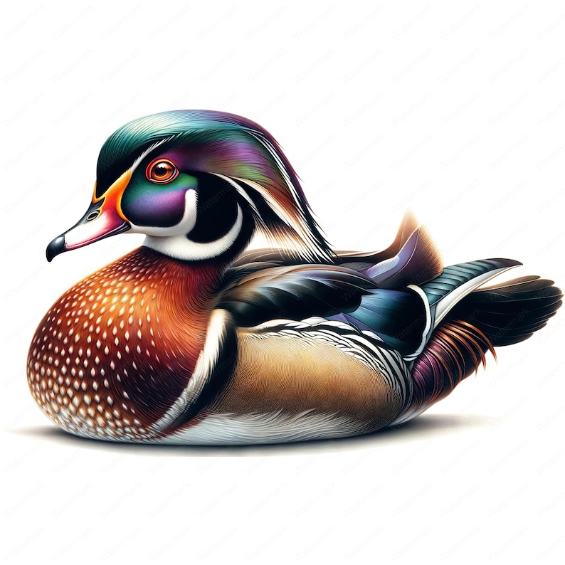 Wood Duck Clipart Bundle | High-quality Waterfowl Art (digital Download ...