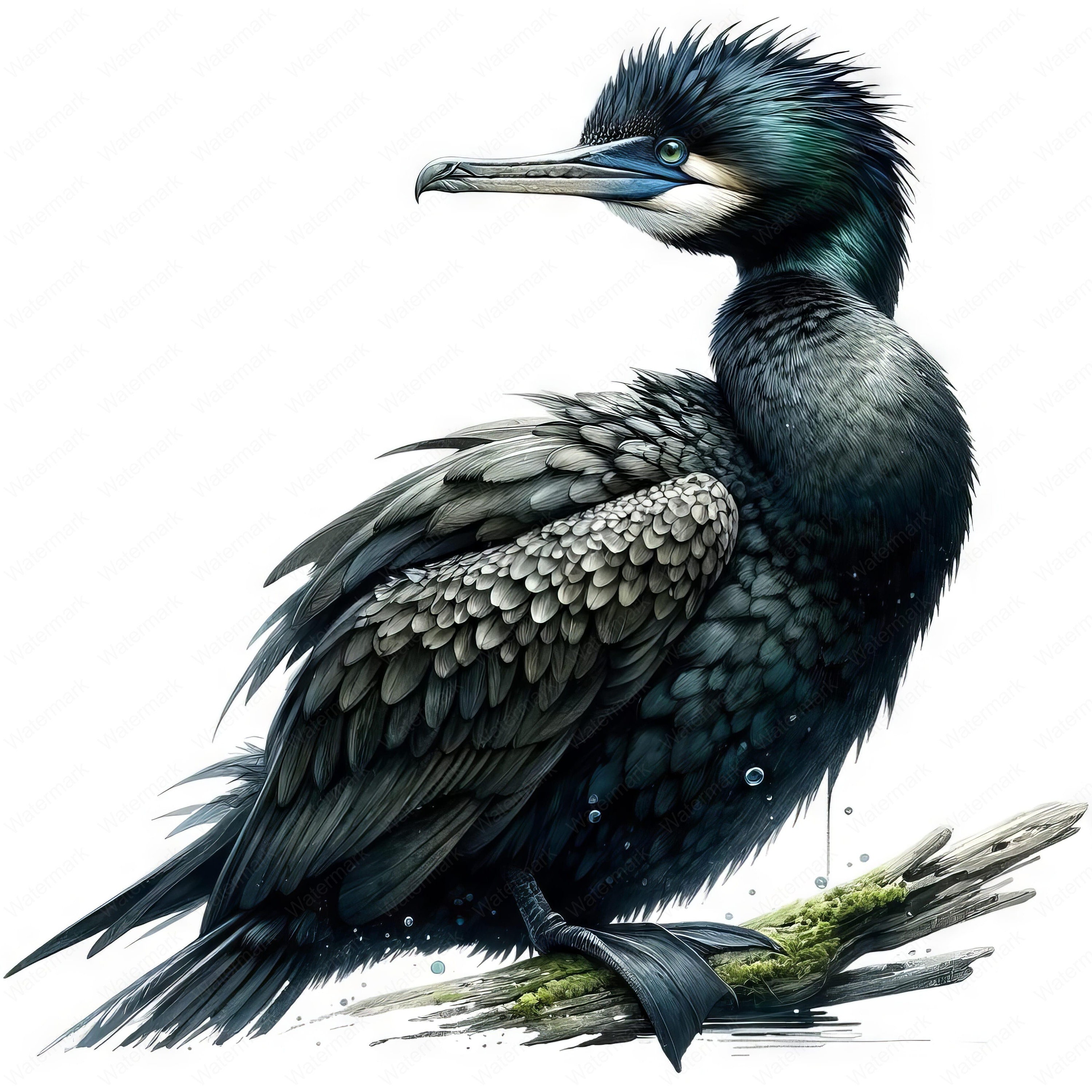 Elegant Shag Bird Clipart Bundle | High-quality Bird Art (digital ...