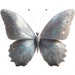 Silver Butterfly Clipart Bundle: Metallic Art Designs (digital Download ...