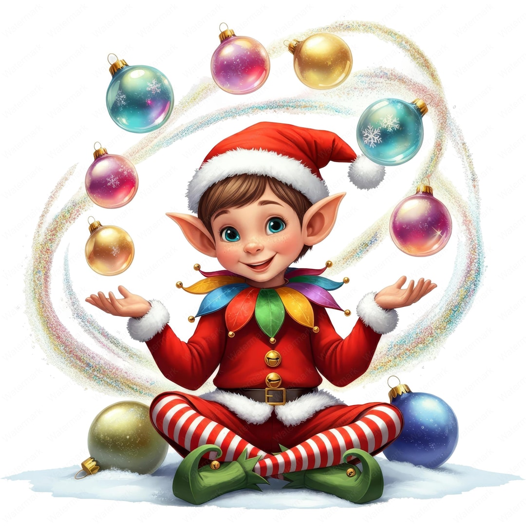 Christmas Elf Clipart: Holiday Season Designs (digital Download) - Etsy