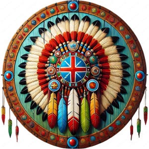 Native American Shield Clipart: Tribal Art Designs (digital Download ...
