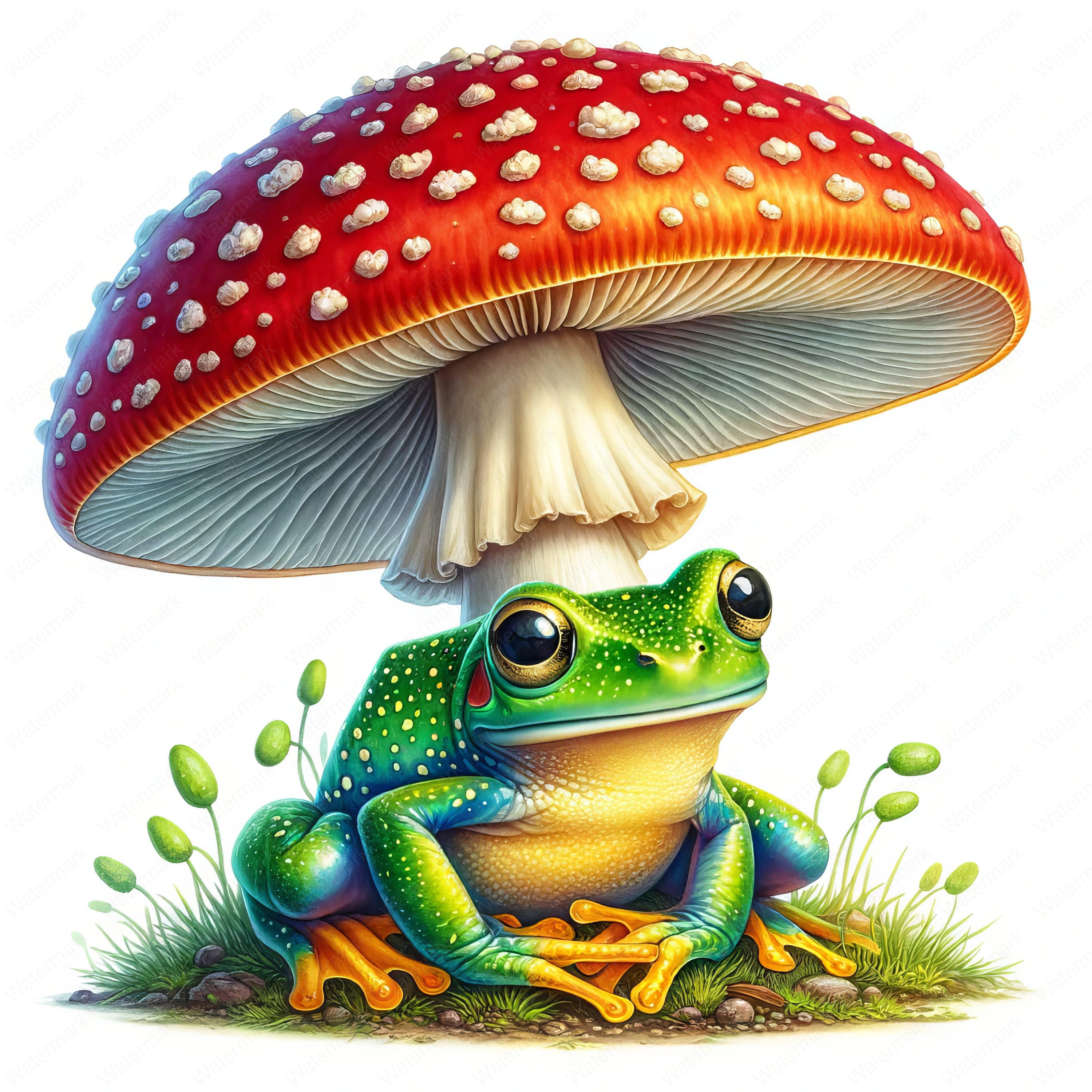 Cute Frog Clipart Bundle | Pond Life Art Printables (commercial Use) - Etsy