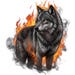 Fiery Wolf Clipart: Realistic Fantasy PNG Bundle (digital Download) - Etsy