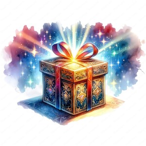 Magic Gift Box Clipart | Mystical Magic Box Clipart Bundle | 10 High ...
