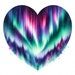Aurora Heart Clipart: Northern Lights Design (digital Download) - Etsy