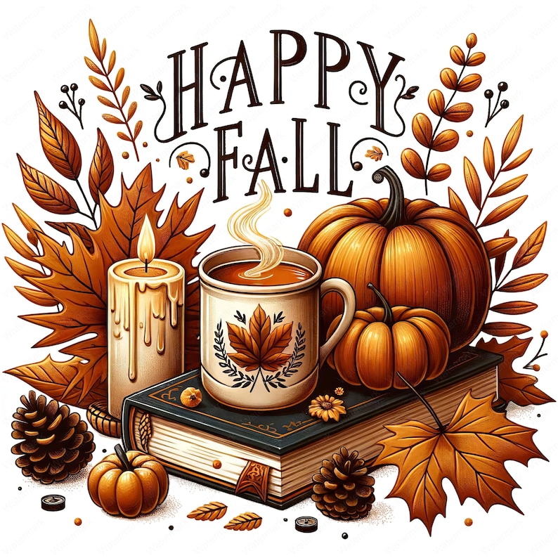 Fall Harvest Clipart Bundle: Autumn Art Printables (commercial Use ...
