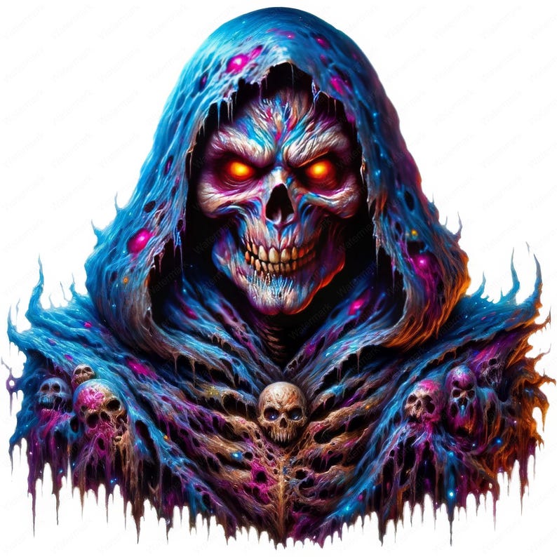 Dark Fantasy Lich Clipart Bundle: Gothic Art Designs (digital Download ...