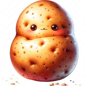 Cute Potato Clipart | Adorable Potato Clipart Bundle | 10 High-quality ...
