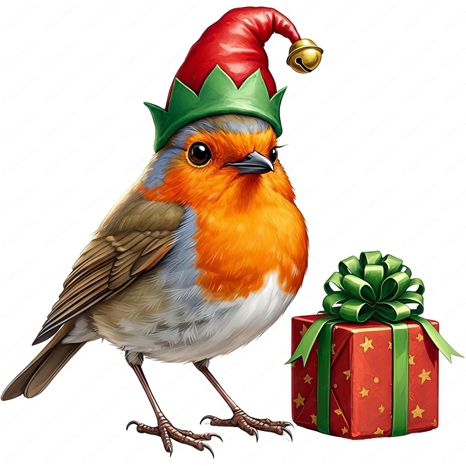 Christmas Robin Clipart Bundle: Festive Bird Art (digital Download) - Etsy