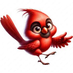 Cardinal Clipart | Funny Cute Cardinal Clipart Bundle | 10 High-quality ...