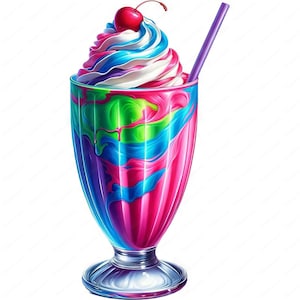 Milkshake Clipart | Delicious Milkshake Clipart Bundle | 10 High ...