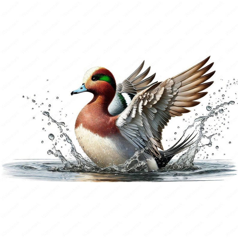 Wigeon Clipart Bundle: 10 Waterfowl Art Designs (digital Download) - Etsy