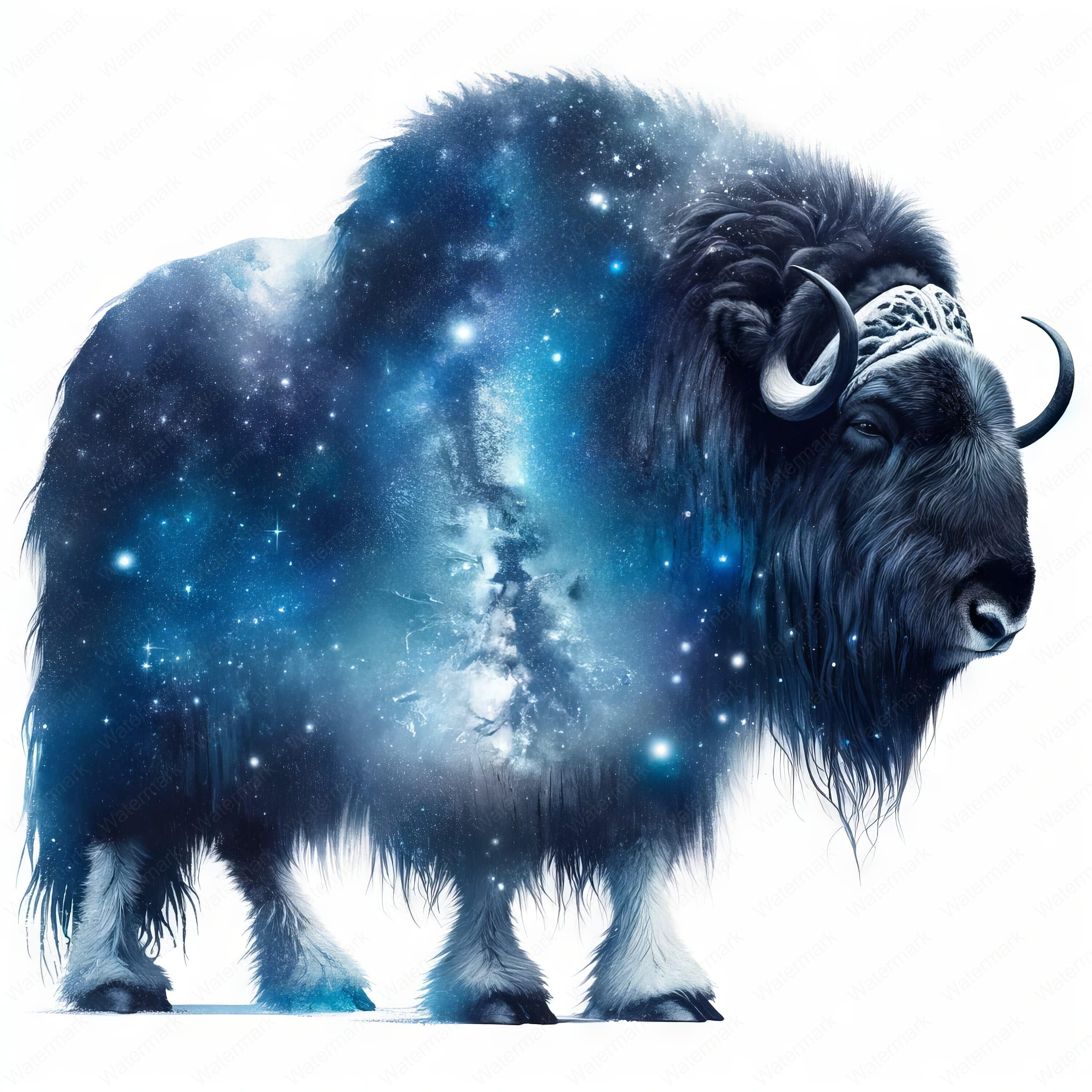 Wild Muskox Clipart Bundle: Arctic Animal Designs (digital Download ...
