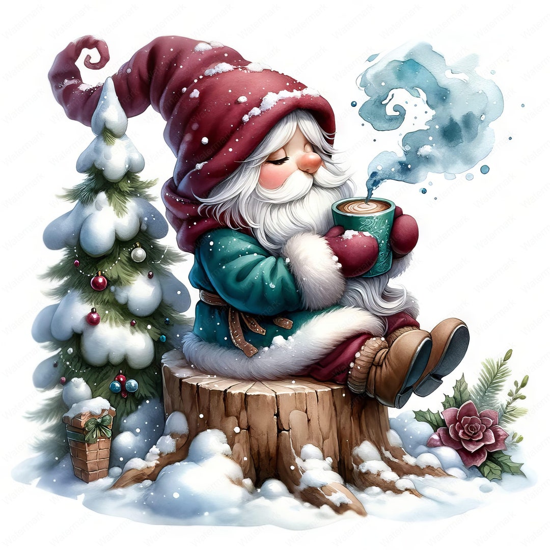 Christmas Gnome Clipart Clipart Bundle 01 10 High-quality Images Wall ...