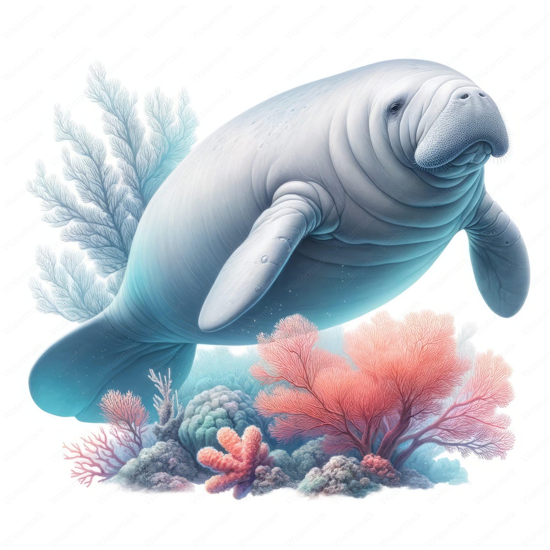 Manatee Clipart Seacow Clipart Clipart Bundle 10 High-quality Images ...