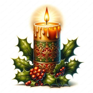 Retro Christmas Clipart Clipart Bundle 05 10 Vintage-inspired Images ...