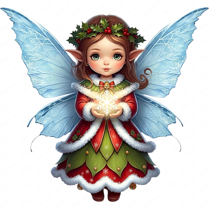 Christmas Fairy Clipart Bundle: Holiday Designs (digital Download) - Etsy