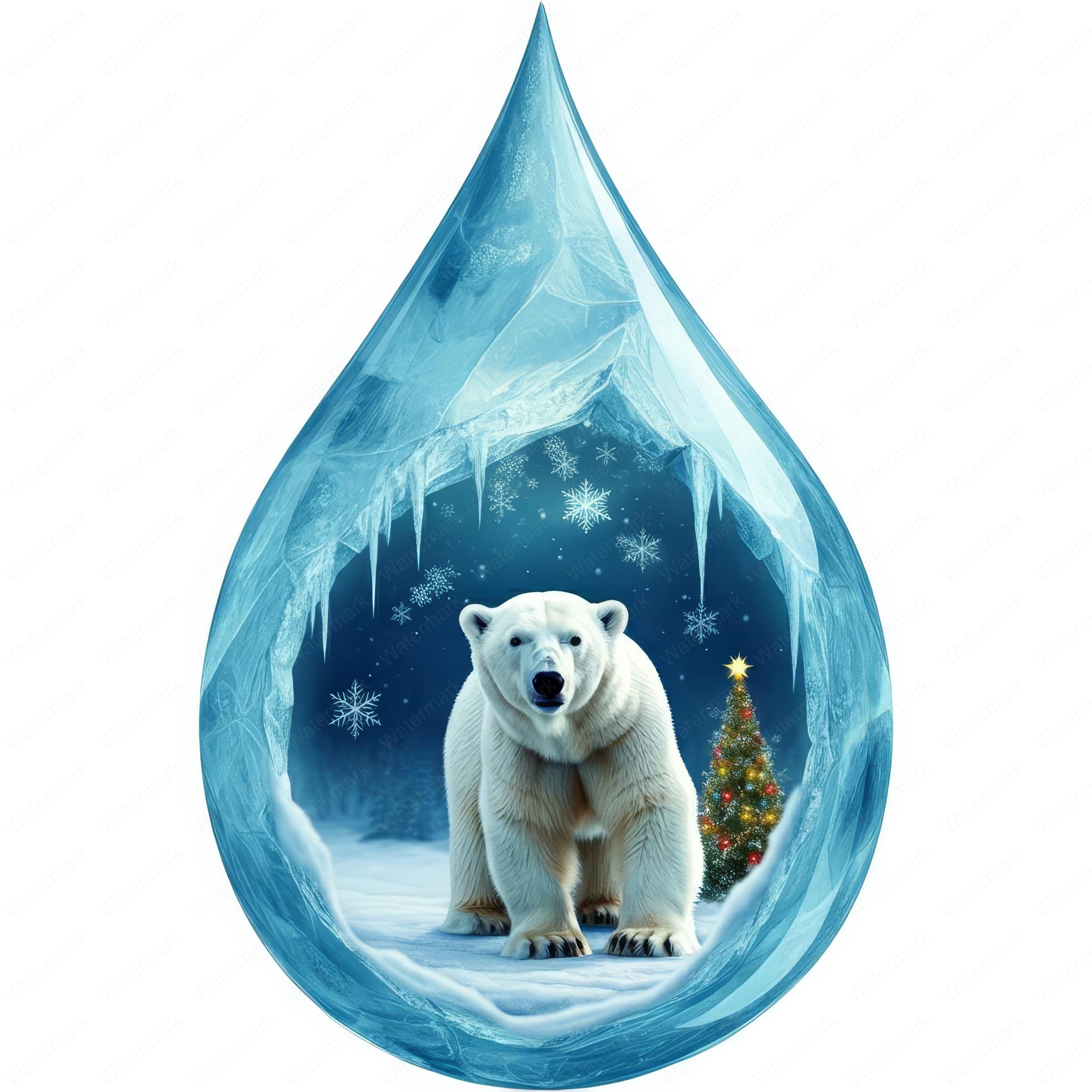 Polar Bear Clipart: Winter Holiday PNG Bundle (digital Download) - Etsy