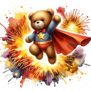Brave Teddy Bear Clipart 10 High-quality Images Courageous - Etsy