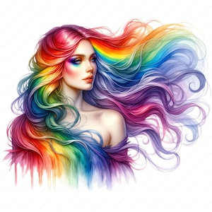 Colorful Goddess Clipart Vibrant Colorful Goddess Clipart Bundle 10 ...