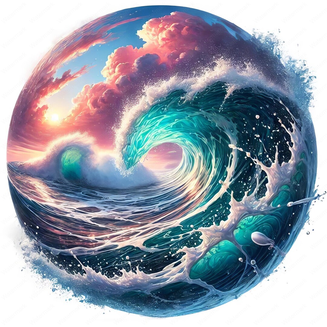 Ocean Wave Clipart | Stunning Ocean Wave Clipart Bundle | 10 High ...