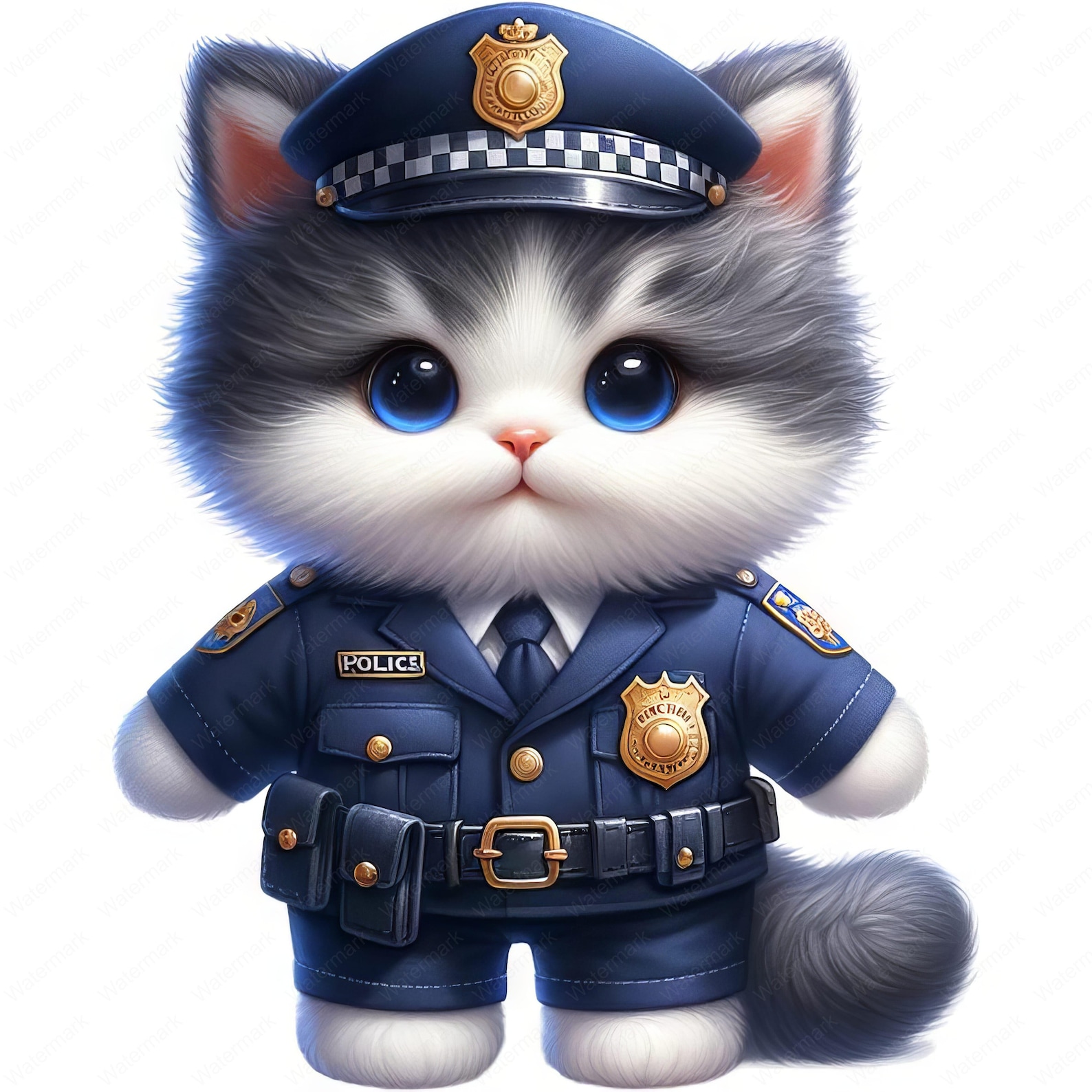 Policy Cat Clipart Bundle | Office Theme Art, Commercial Use (digital ...