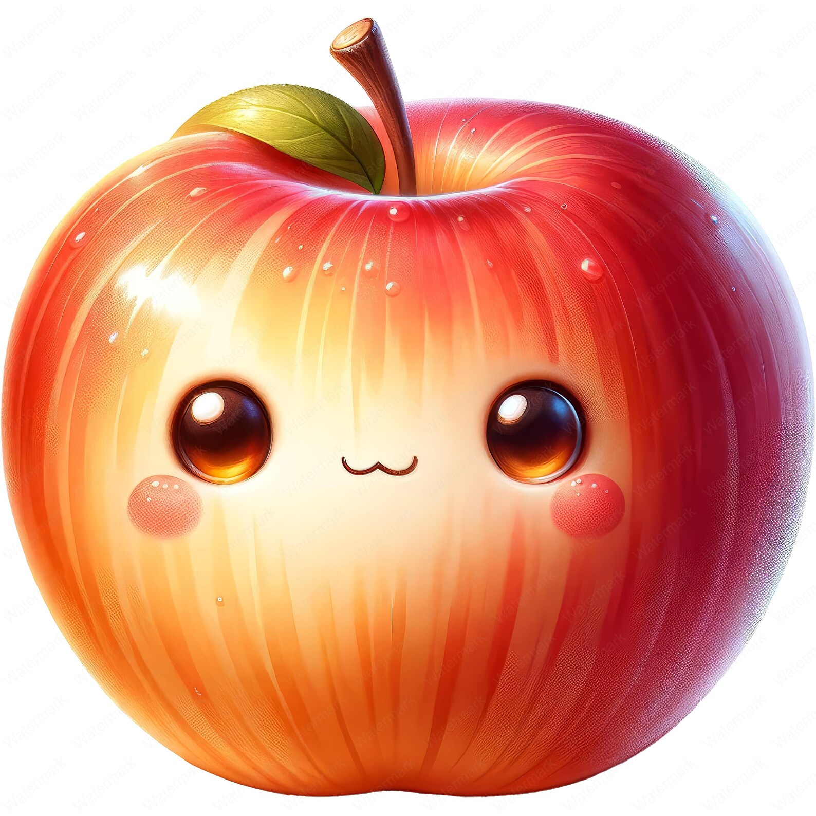 Cute Apple Clipart Bundle | Fruit Theme Art (digital Download) - Etsy