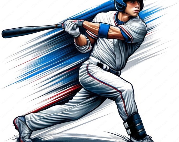 25 Baseball Player Digital Clipart | High-resolution | Sports-themed ...